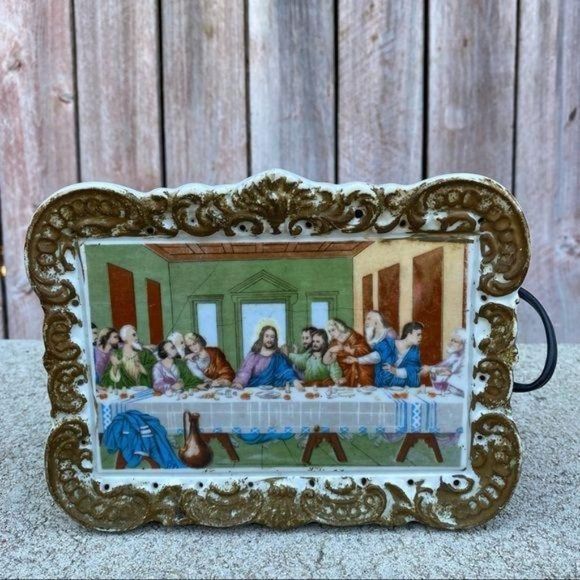 Vintage | Accents | Vintageporcelain Lamplast Supper | Poshmark
